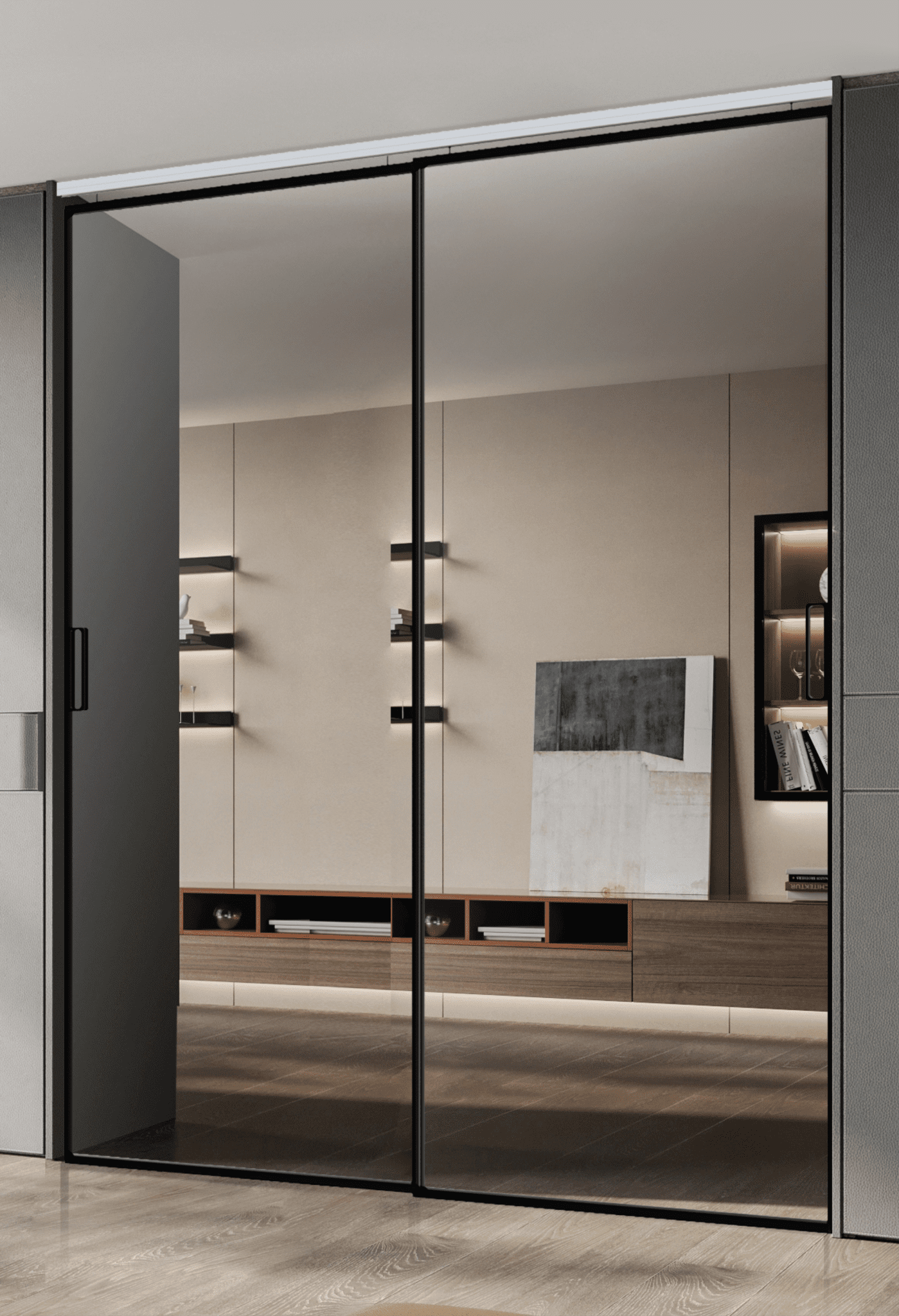 One Way Soft Close Single Sliding Door - Closma India